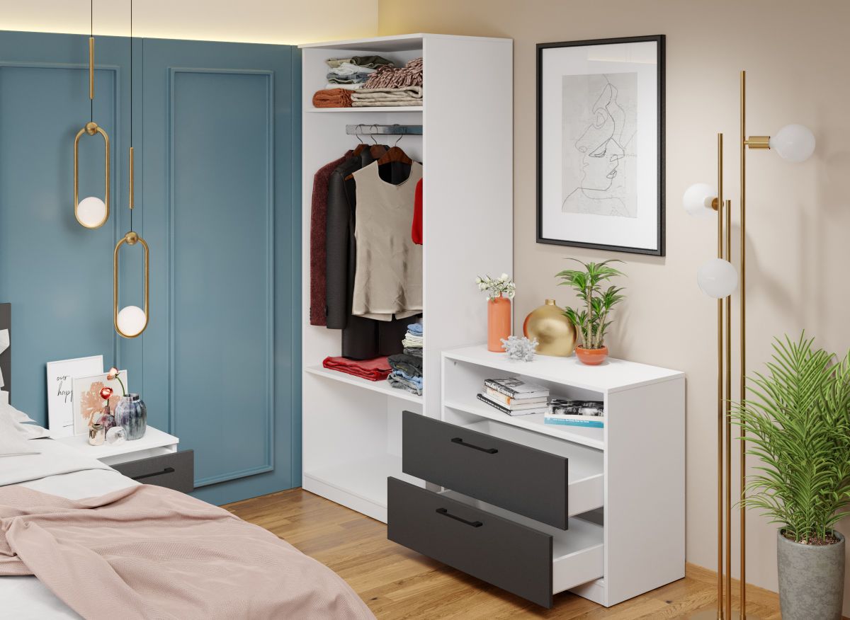 Dulap Benjamin Gri / Alb – C83/01 - Brico hause